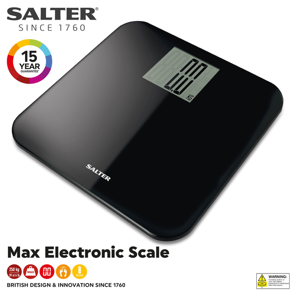 Salter Max Electronic Scale Black